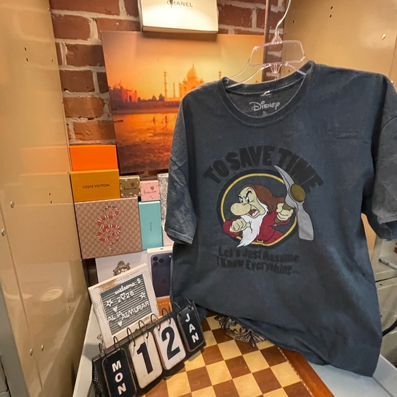 Disney | Shirts | Vintage Snow White Grumpy Dwarf Authentic Disneyland ...